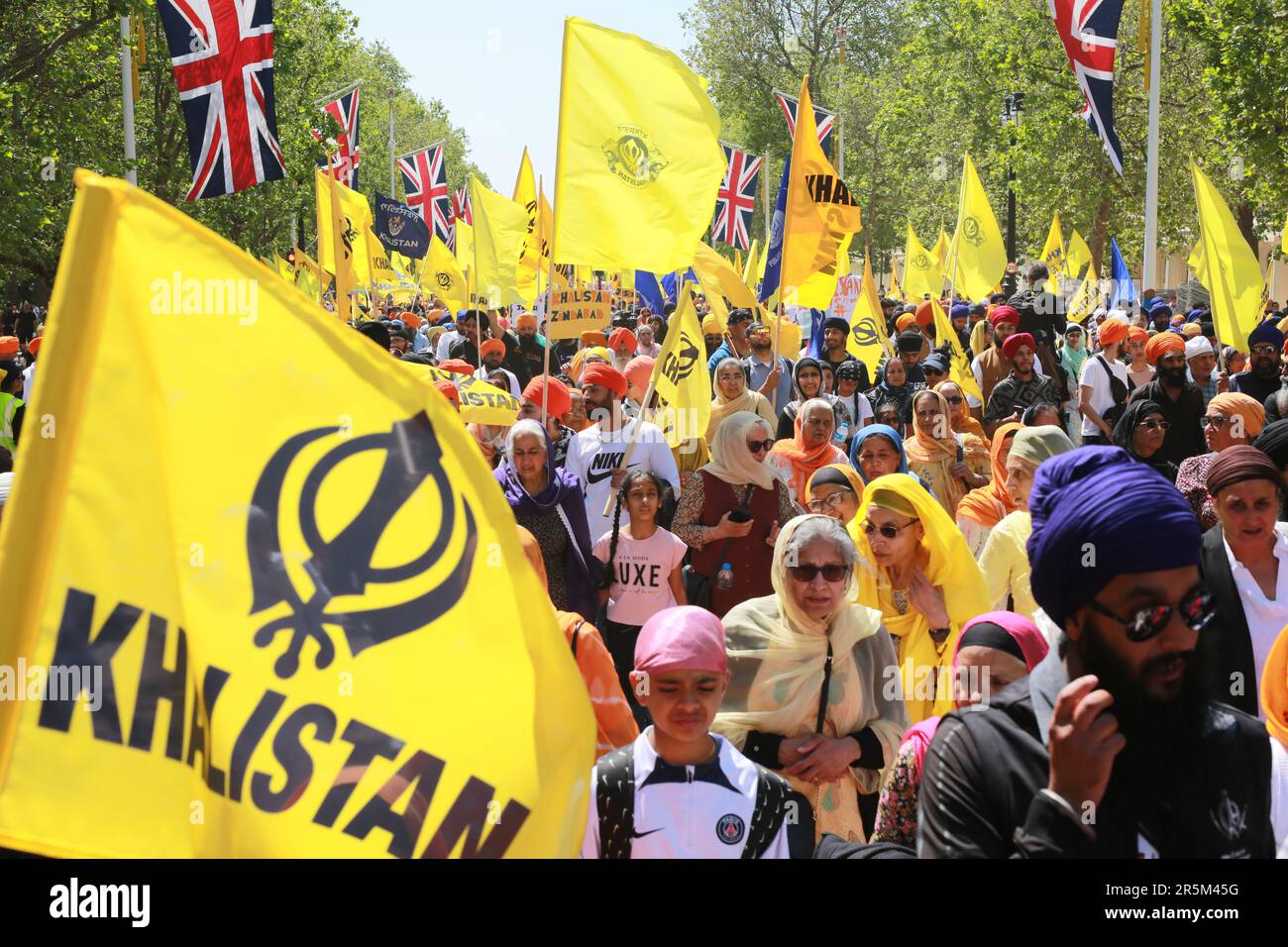 London, UK. 04 June 2023. The UK Sikh nation mark the 39th anniversary ...