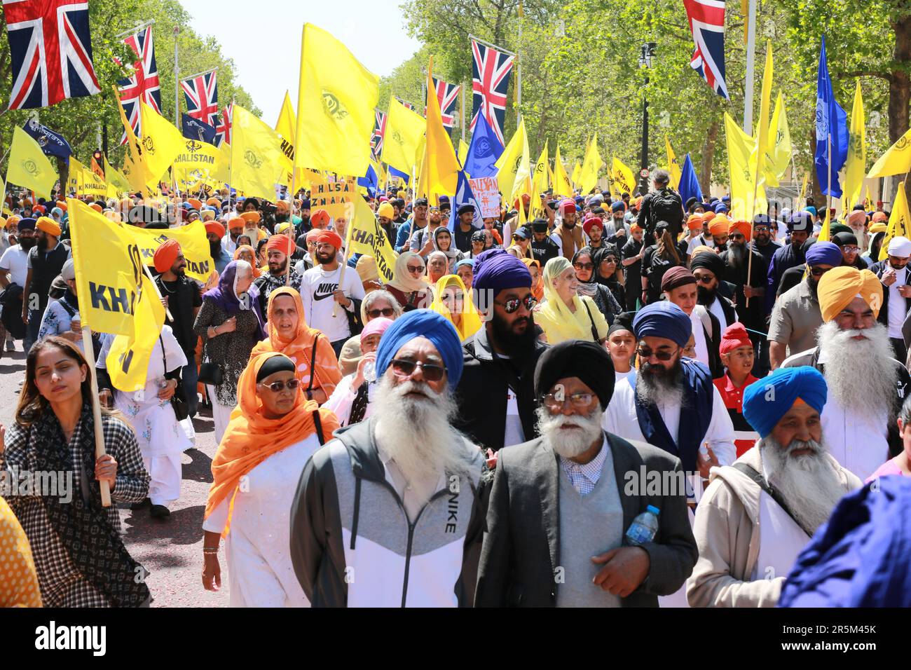 London, UK. 04 June 2023. The UK Sikh nation mark the 39th anniversary ...