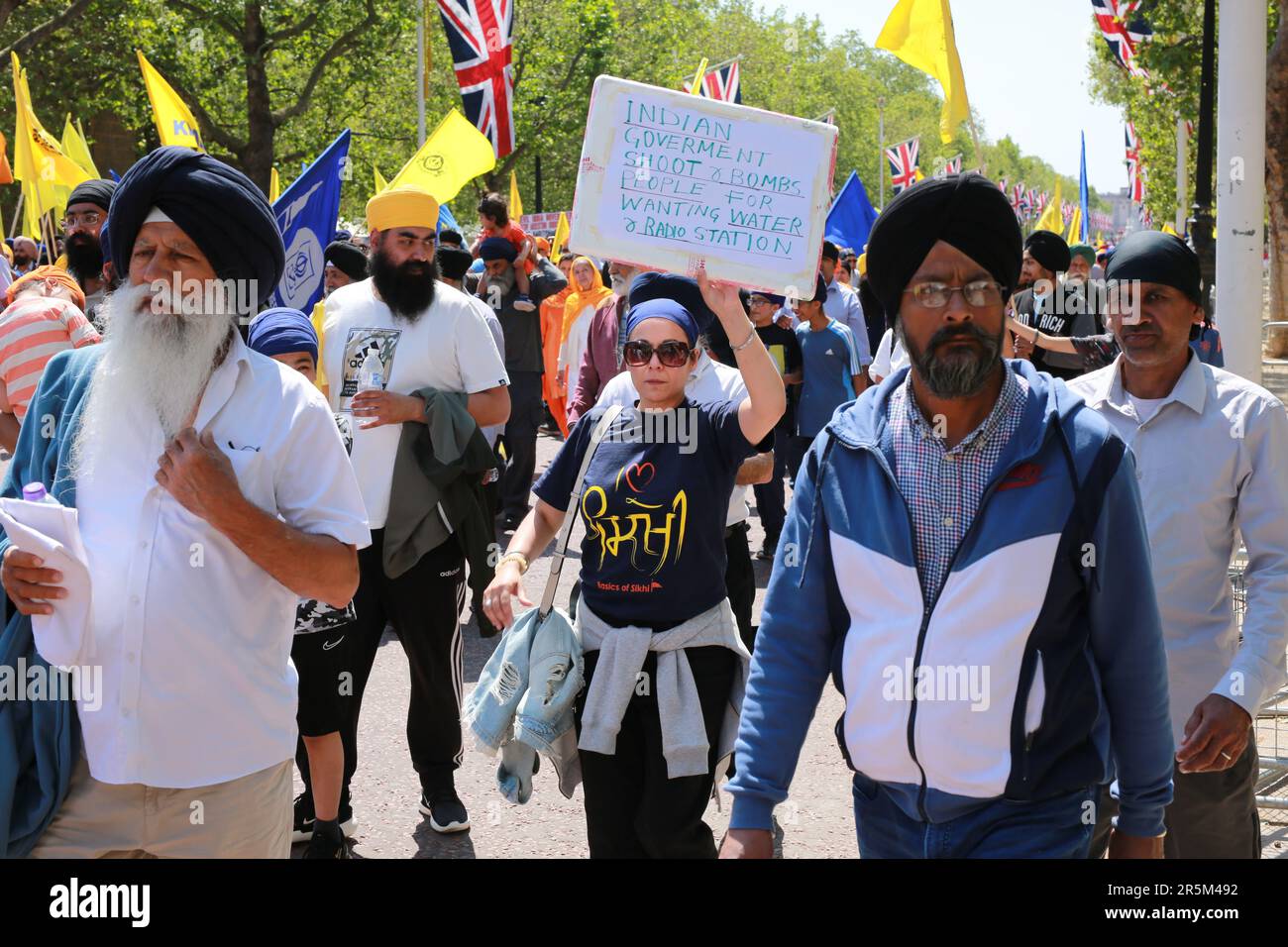 London, UK. 04 June 2023. The UK Sikh nation mark the 39th anniversary ...