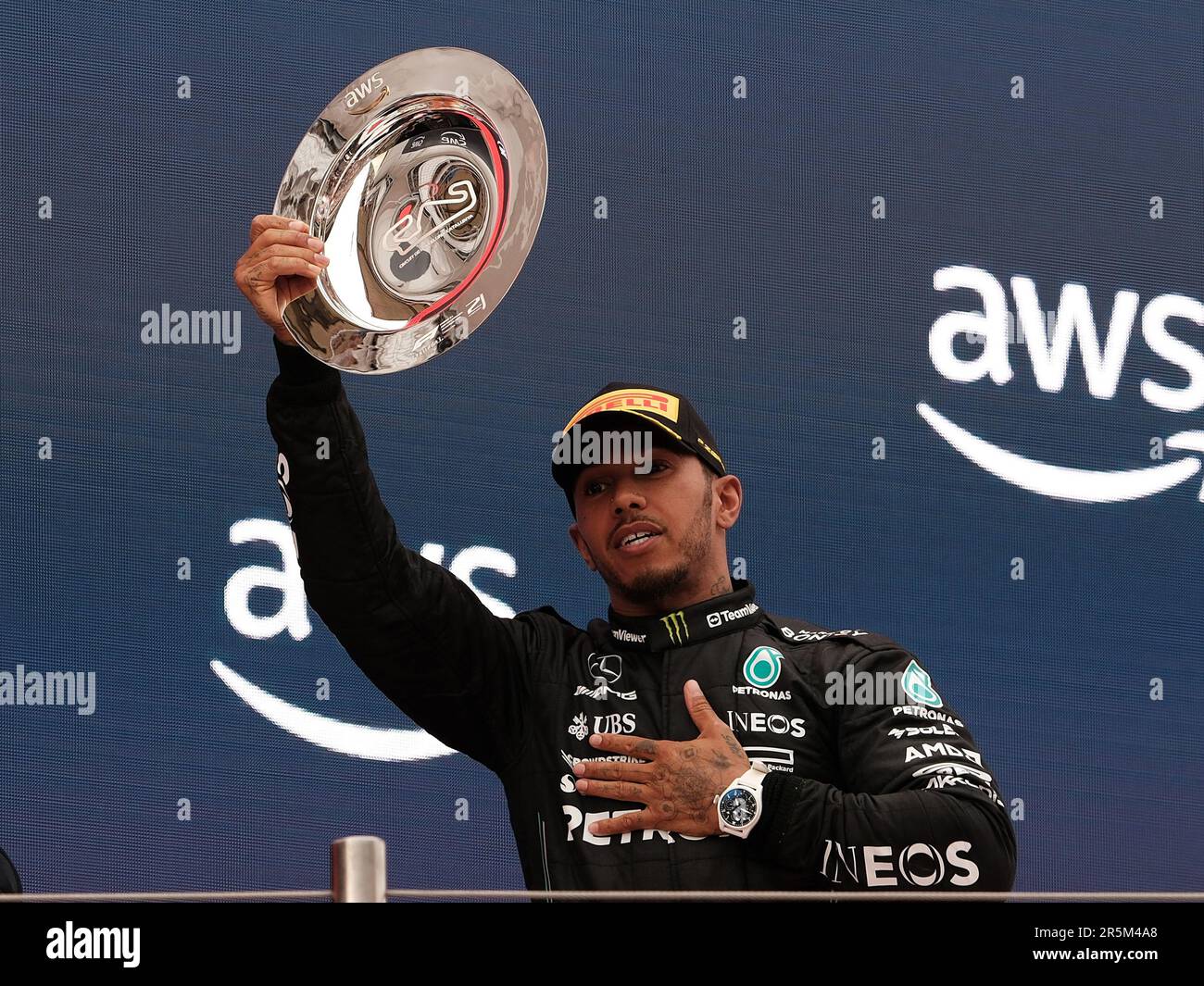 Barcelona, Spain. 04th June, 2023. Lewis Hamilton during the Catalunya ...