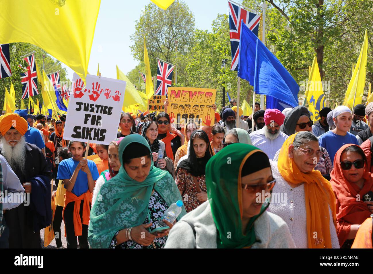 London, UK. 04 June 2023. The UK Sikh nation mark the 39th anniversary ...