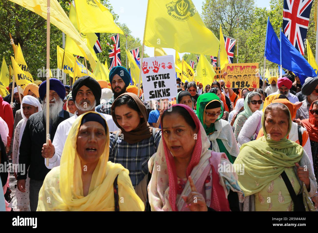 London, UK. 04 June 2023. The UK Sikh nation mark the 39th anniversary ...