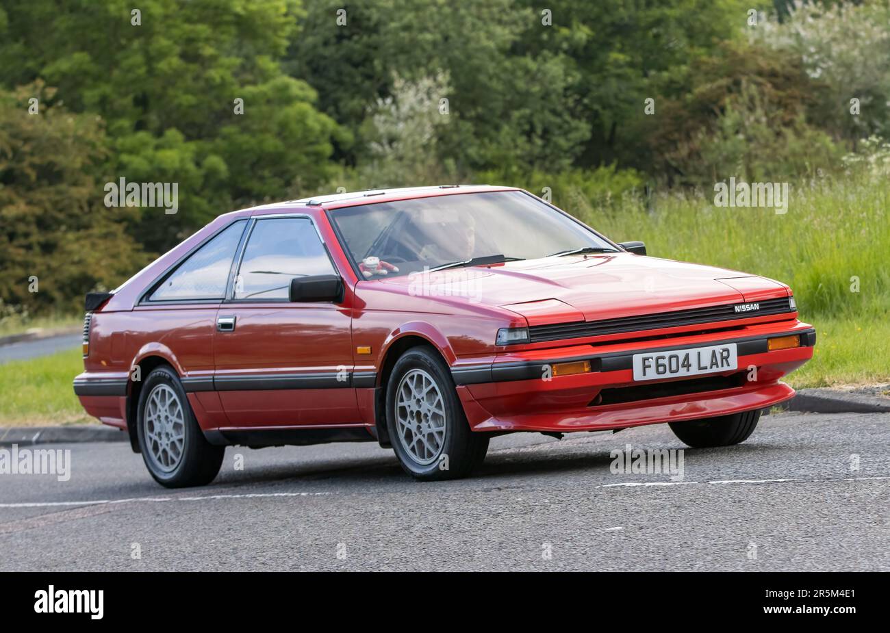 Stony Stratford,UK - June 4th 2023: 1988 red NISSAN SILVIA classic car ...