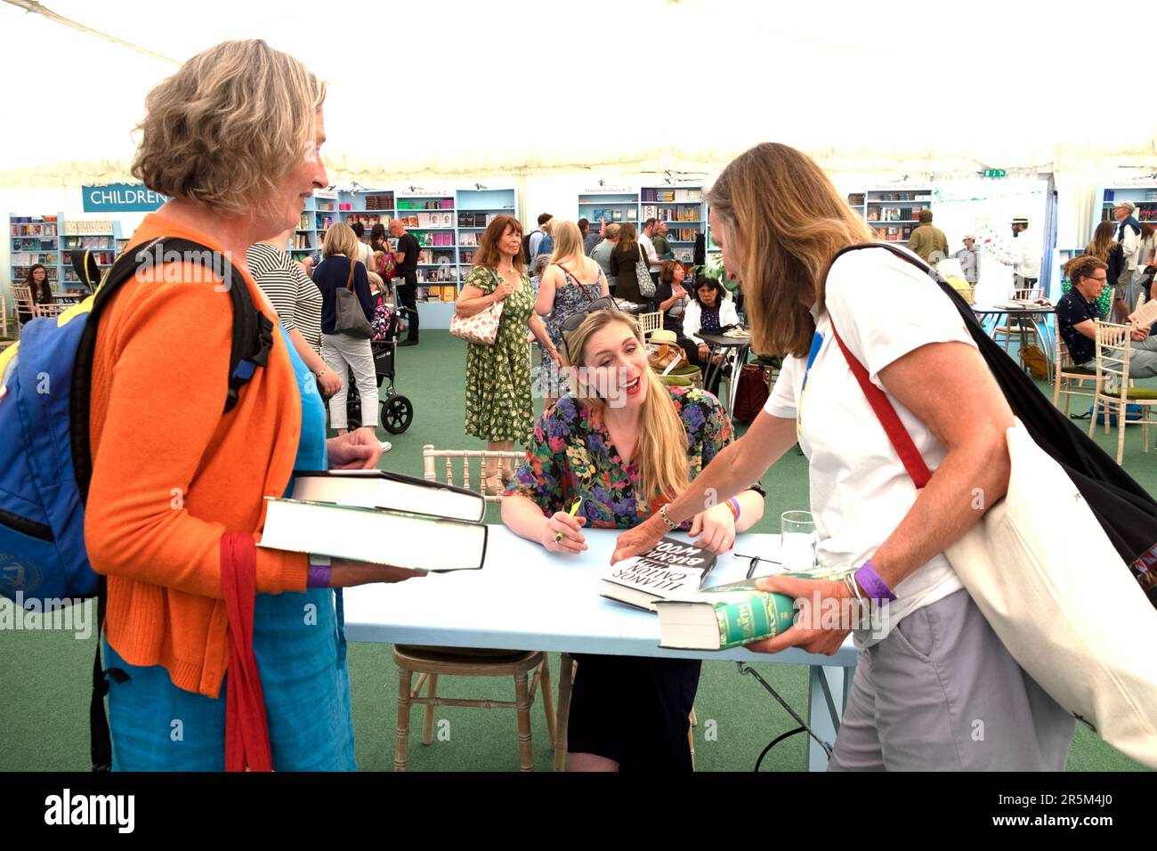 Novelist Eleanor Catton author of Birnam Wood book signing at the Hay ...