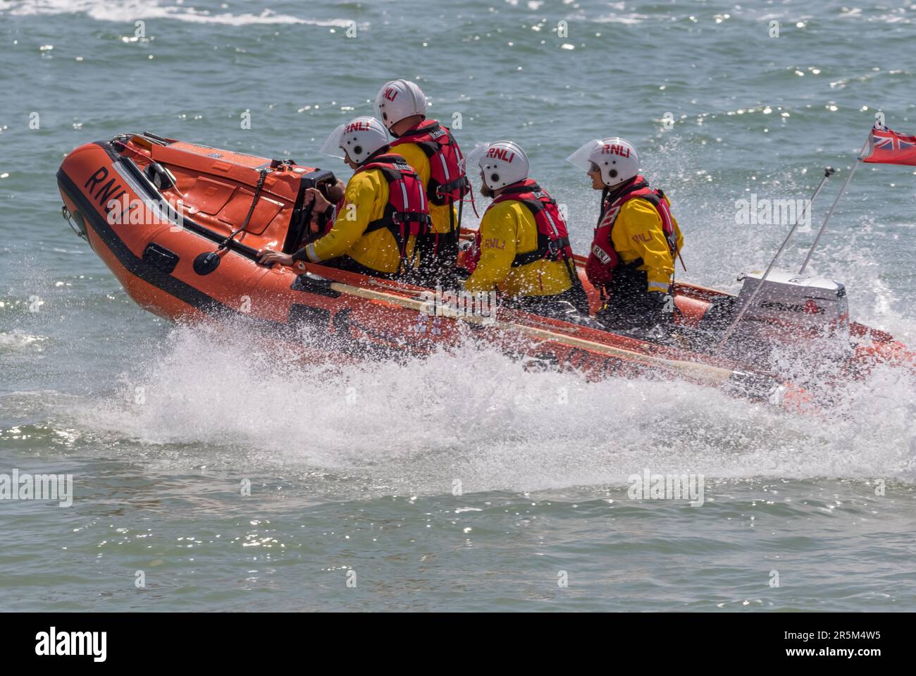 Joint emergency services display with focus on water safety. RNLI and ...