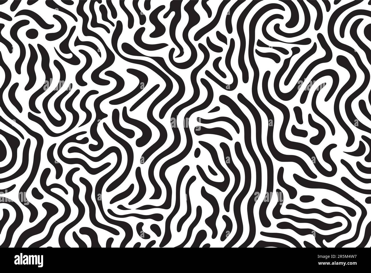 Simple black and white abstract seamless pattern Stock Vector Image ...