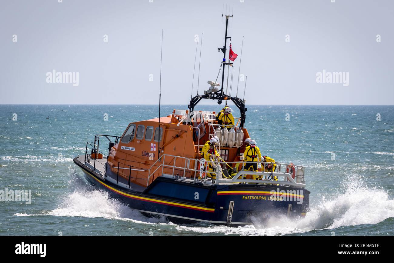 Joint emergency services display with focus on water safety. RNLI and ...