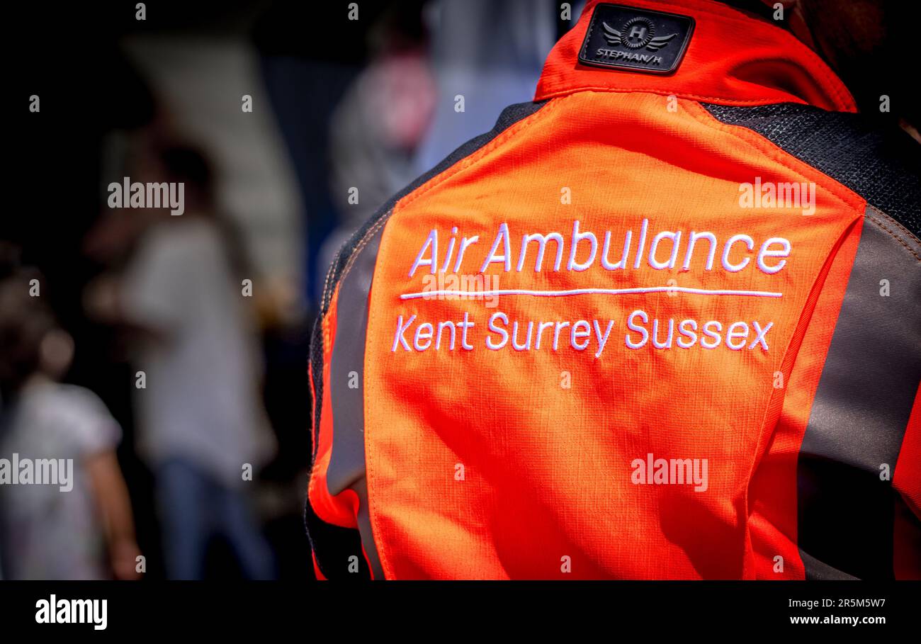 Joint emergency services display with focus on water safety. RNLI and ...