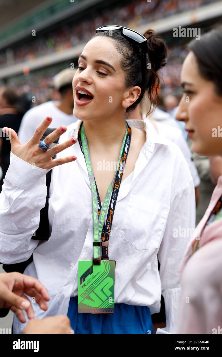 Rosalia spanish singer during the Formula 1 AWS Gran Premio de Espana ...
