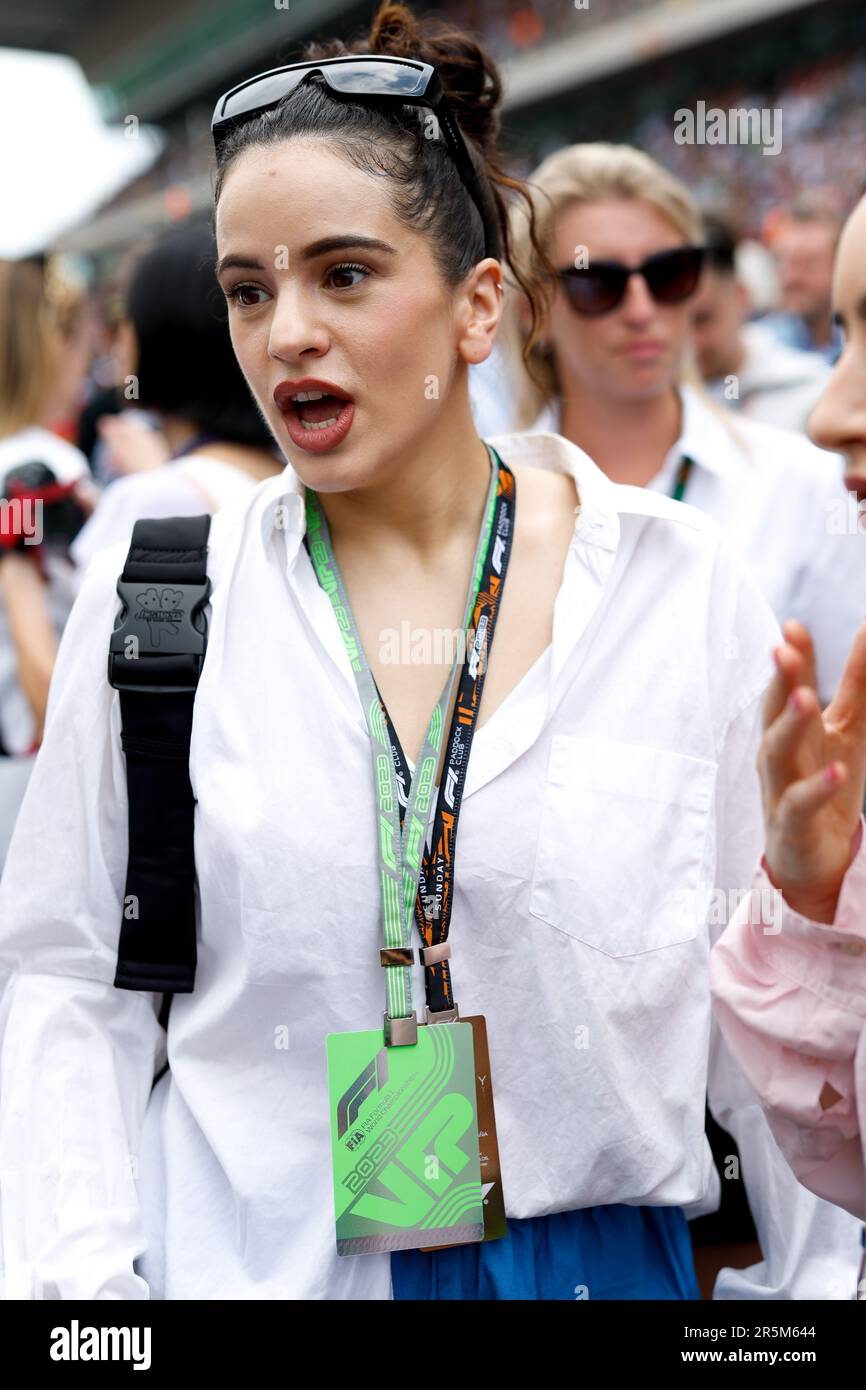 Rosalia spanish singer during the Formula 1 AWS Gran Premio de Espana ...