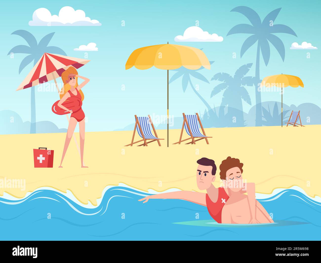 Lifeguard on water. Saving drowning man near beach Stock Vector Image ... Lifeguard on water. Saving drowning man near beach Stock Vector Image ...