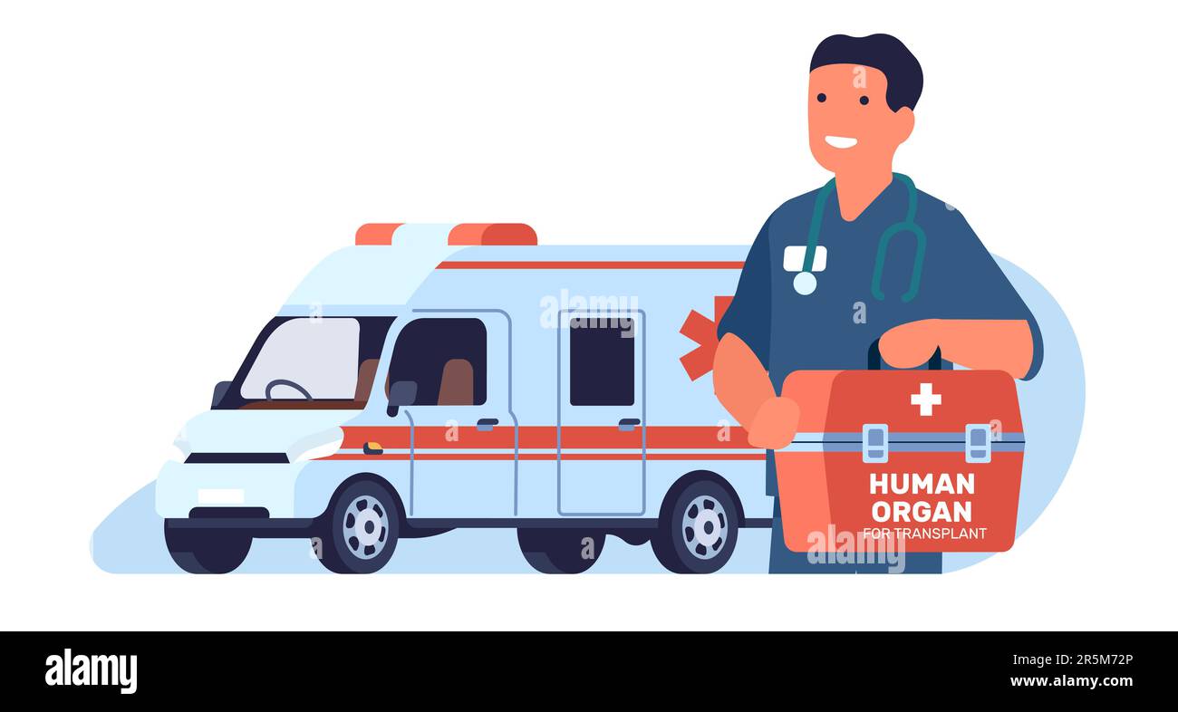 Organ transplant carry Stock Vector Images - Alamy