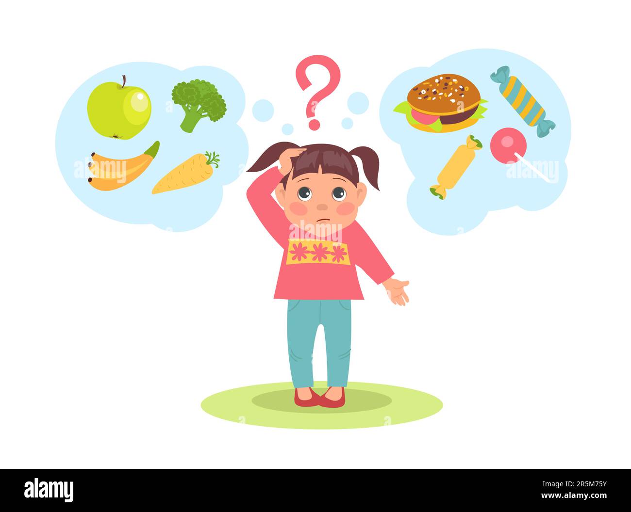 Making the healthy choice Stock Vector Images - Alamy