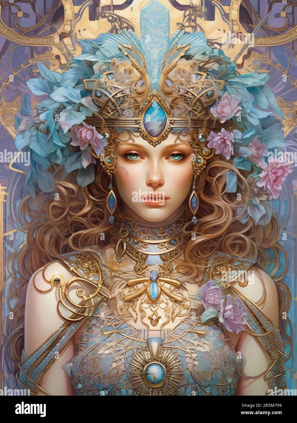 Golden filigree armor hi-res stock photography and images - Alamy