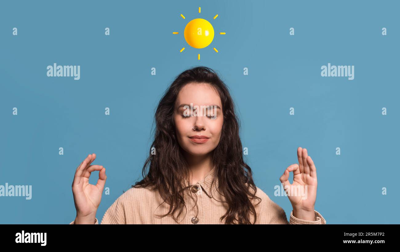 Emoji meditating hi-res stock photography and images - Alamy