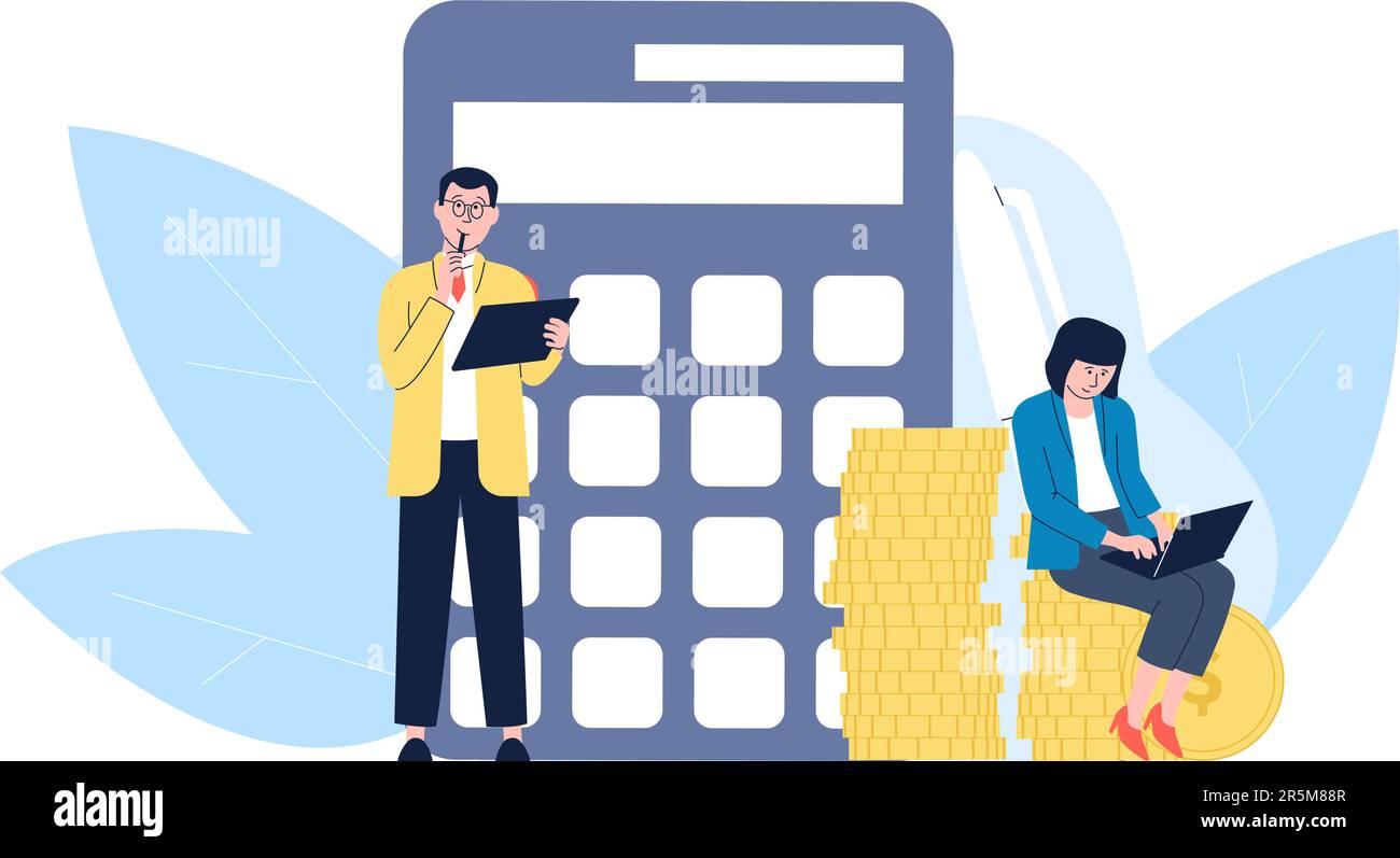 Financial control cartoon hi-res stock photography and images - Alamy