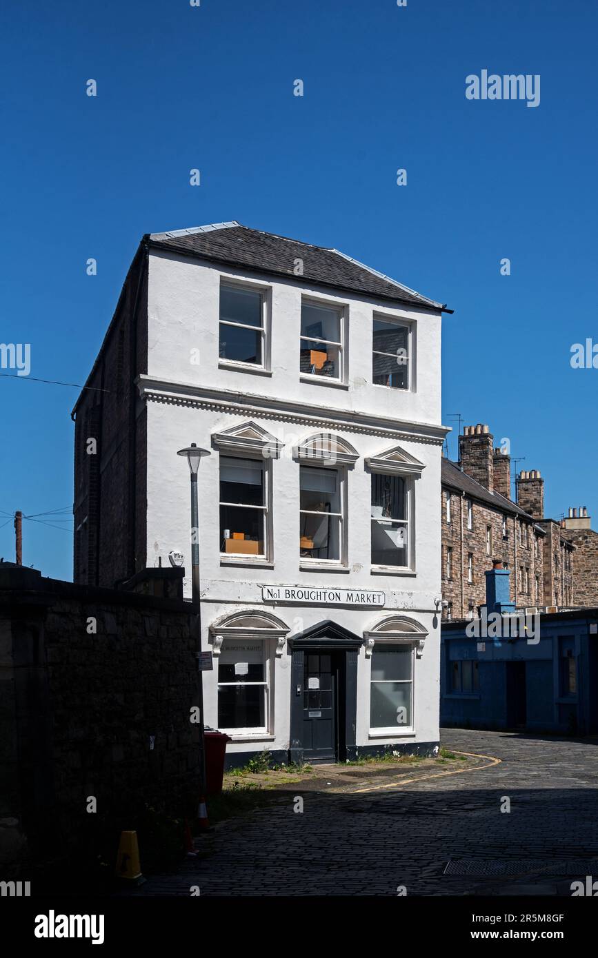 Quaint and slightly squint building, No. 1 Broughton Market in ...