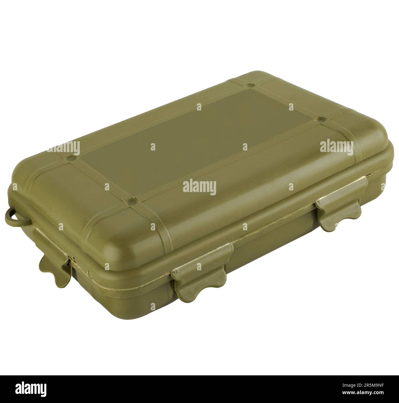plastic waterproof case on white background in insulation Stock Photo ...