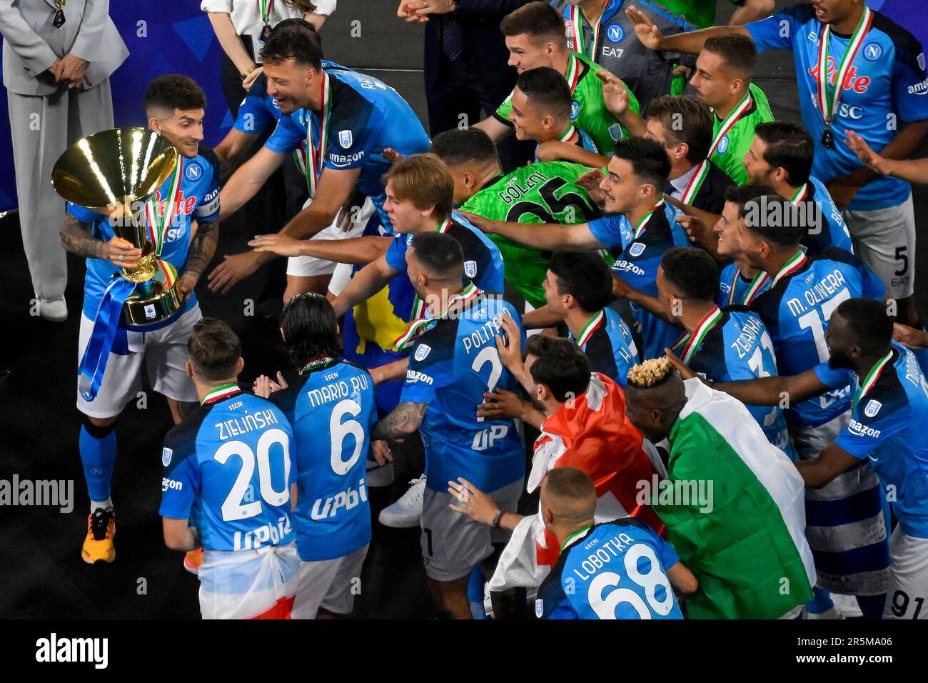 Naples, Italy. 04th June, 2023. Giovanni Di Lorenzo of SSC Napoli holds ...