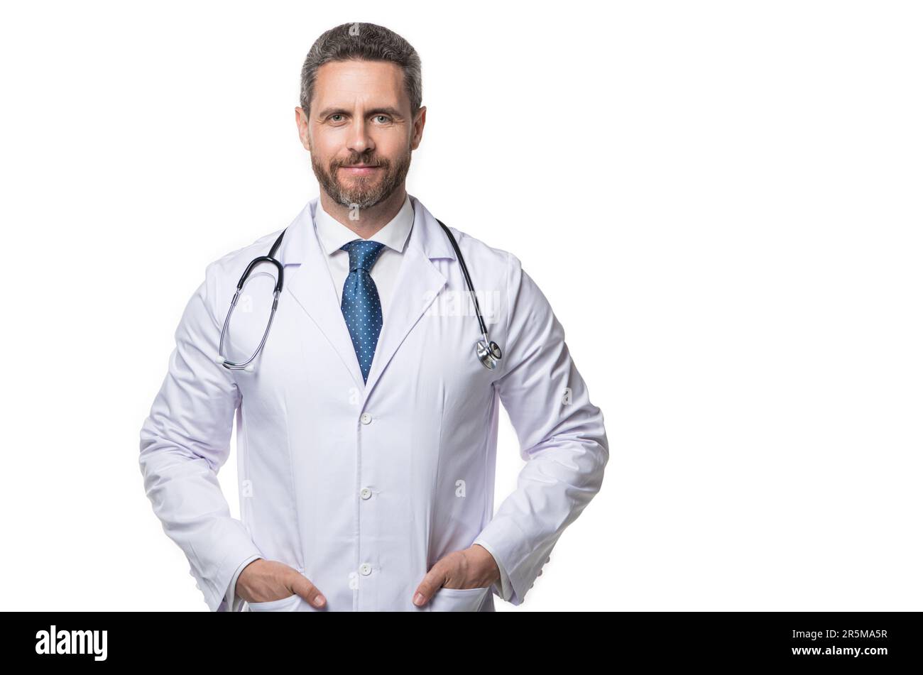 photo of cardiologist man doctor, copy space. cardiologist isolated on ...