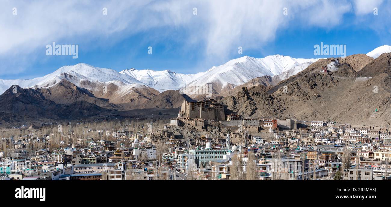 Panoramic View of Leh, Ladakh Stock Photo - Alamy