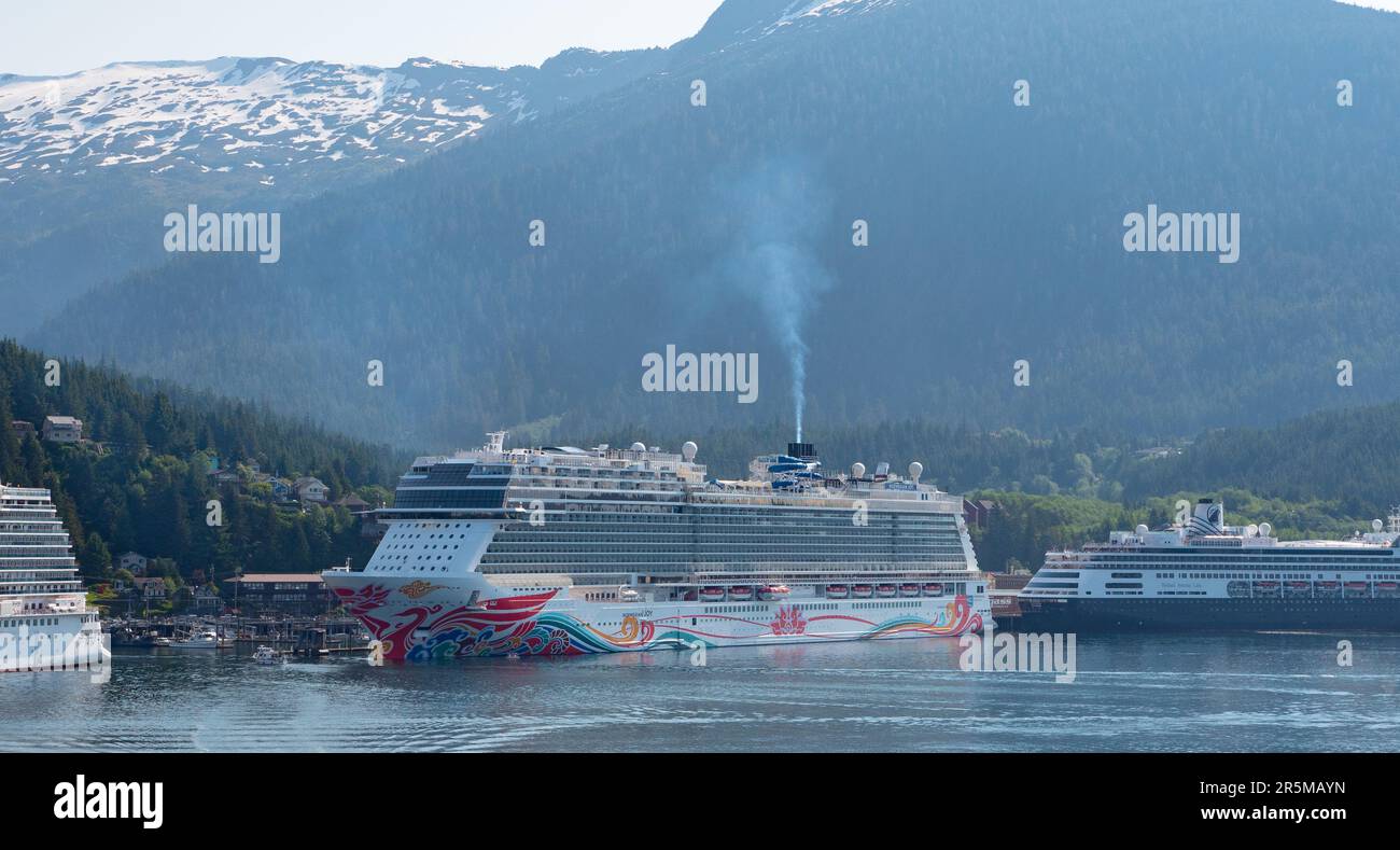 Ketchikan, Alaska USA - May 27, 2019: cruise ship Norwegian Joy of ...