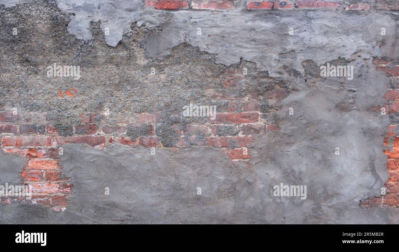 Abstract red brick wall texture for pattern background. wide panorama ...
