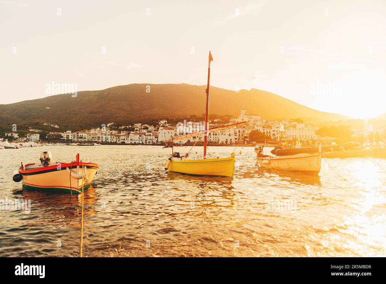 Cadaques spain costa brava spanish fishing village hi-res stock ...
