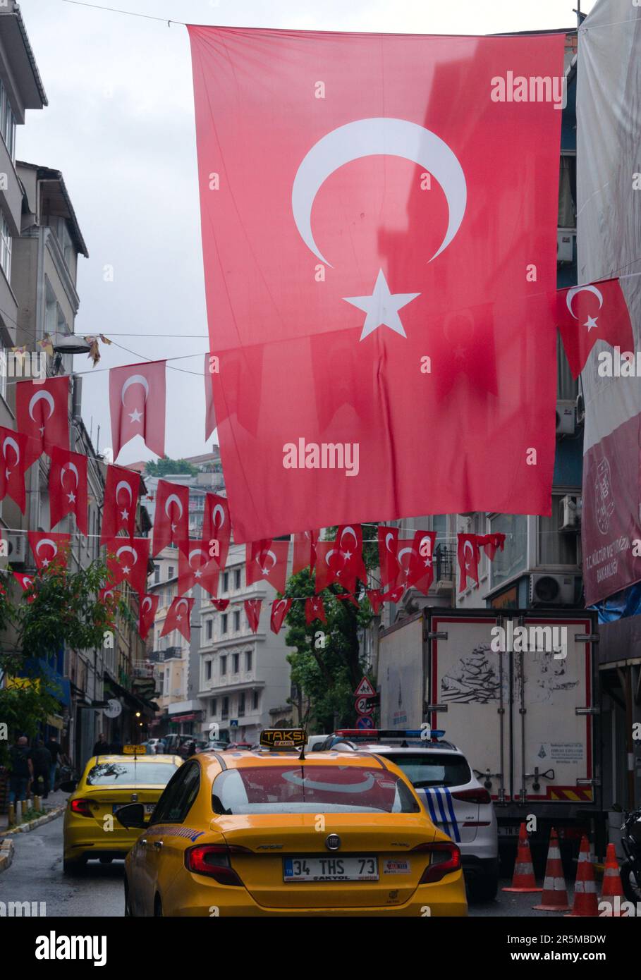 Pennants turkish flags hi-res stock photography and images - Alamy