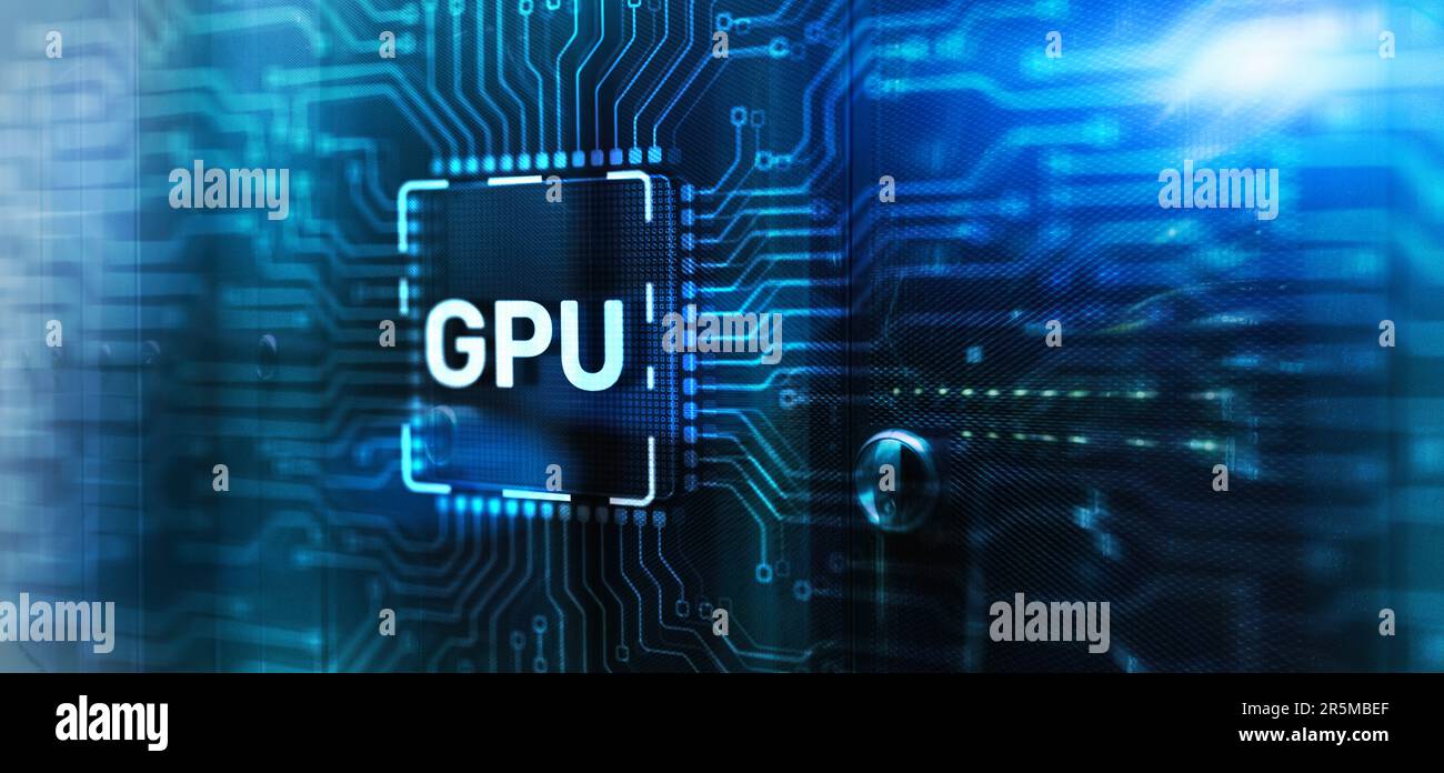 GPU Graphic Processor Hardware Tech. 3d Electronic Circuit Board Chip ...