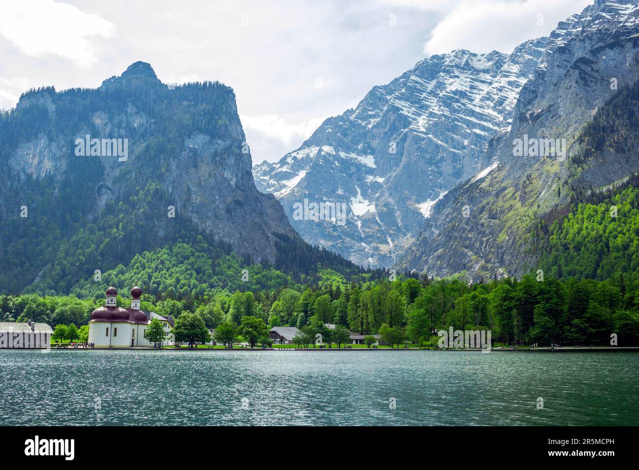 St Bartholomew's Church on Konigsee lake, Germany Stock Photo - Alamy