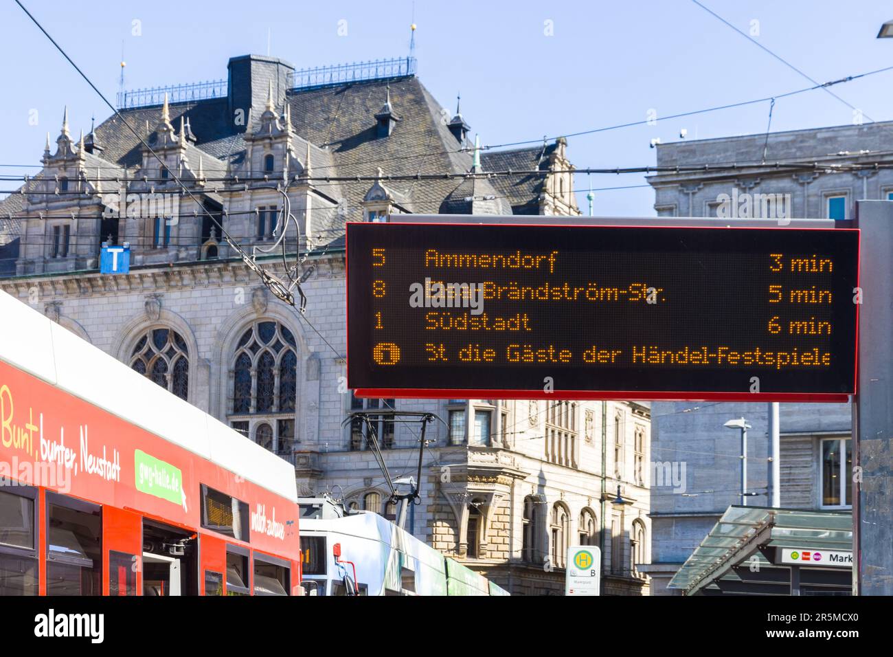 Tram information board hi-res stock photography and images - Alamy