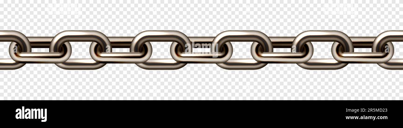 Realistic brown metal chain with old rusty links. Heavy steel chain for ...