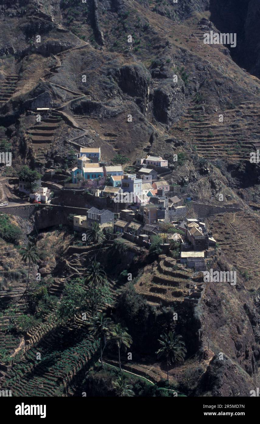 the Landscape at the Village of Fontainhas near the town of Ponta do ...