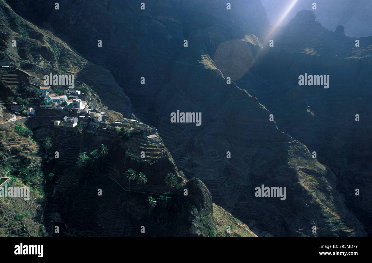 the Landscape at the Village of Fontainhas near the town of Ponta do ...