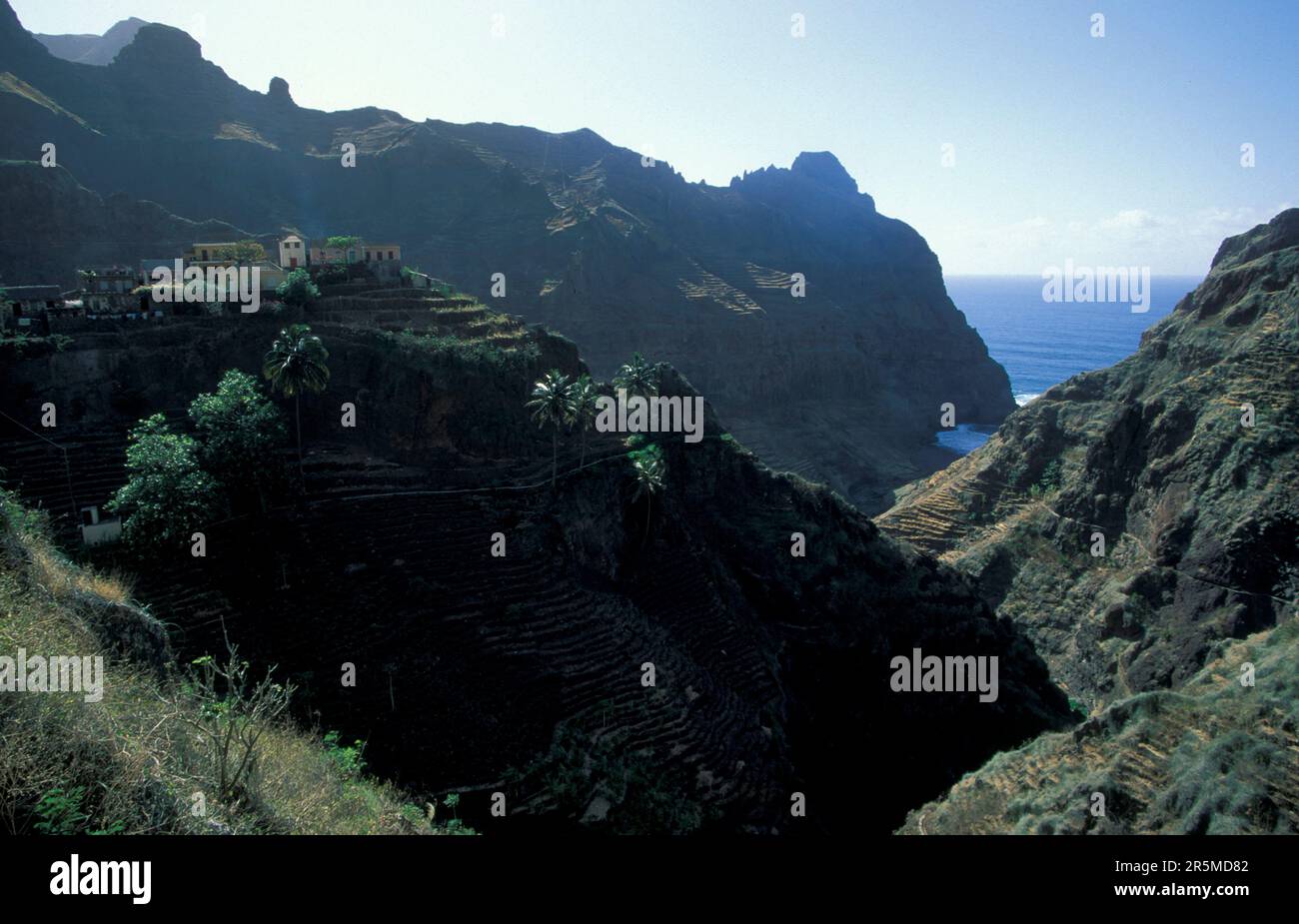 the Landscape at the Village of Fontainhas near the town of Ponta do ...