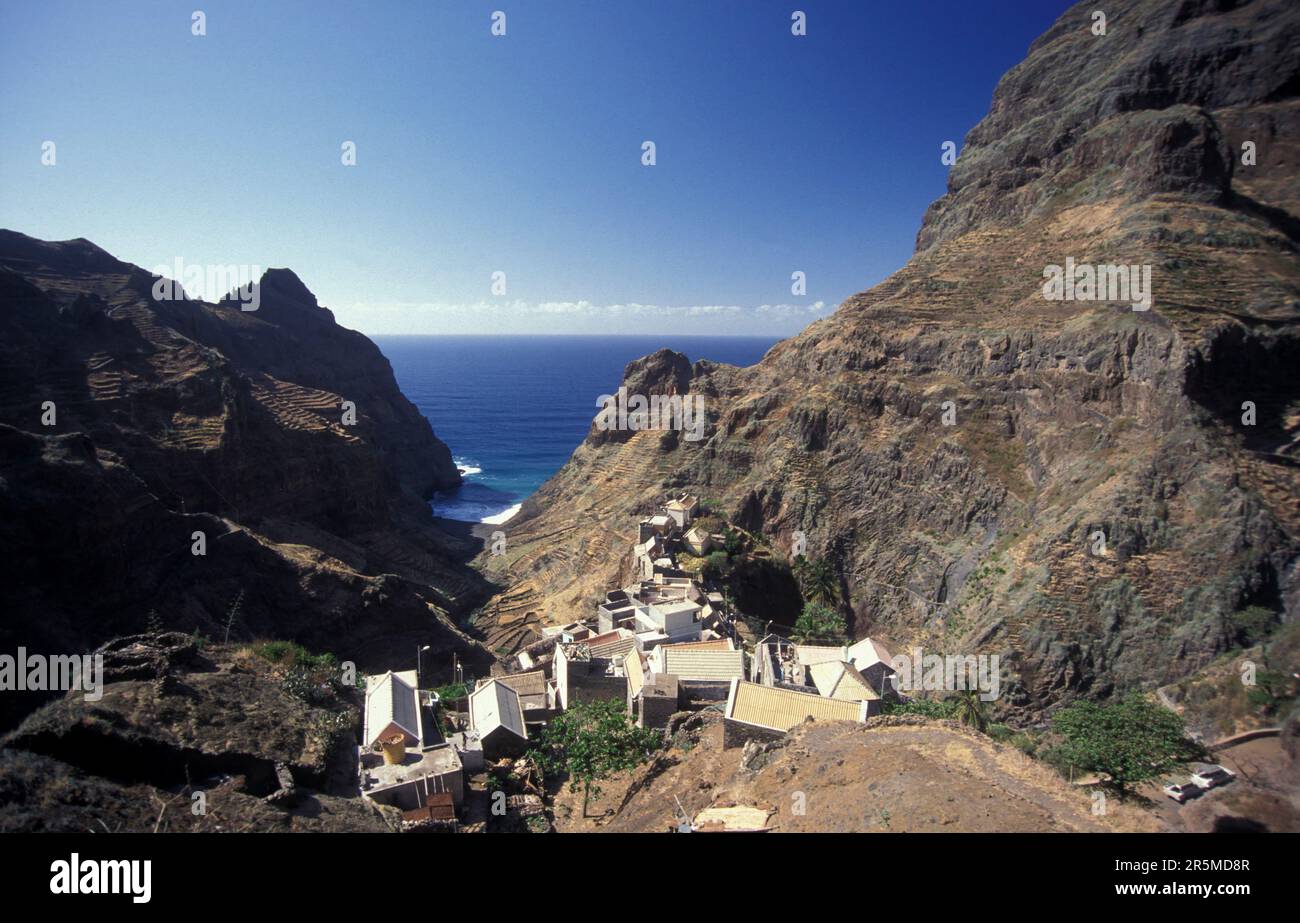 the Landscape at the Village of Fontainhas near the town of Ponta do ...