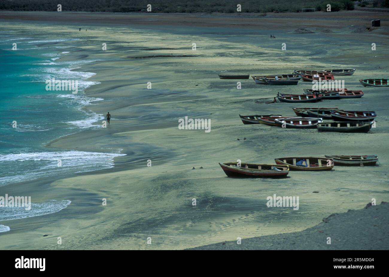 The Praia Grande Beach in the Landscape on the Island of Sao Pedro on ...