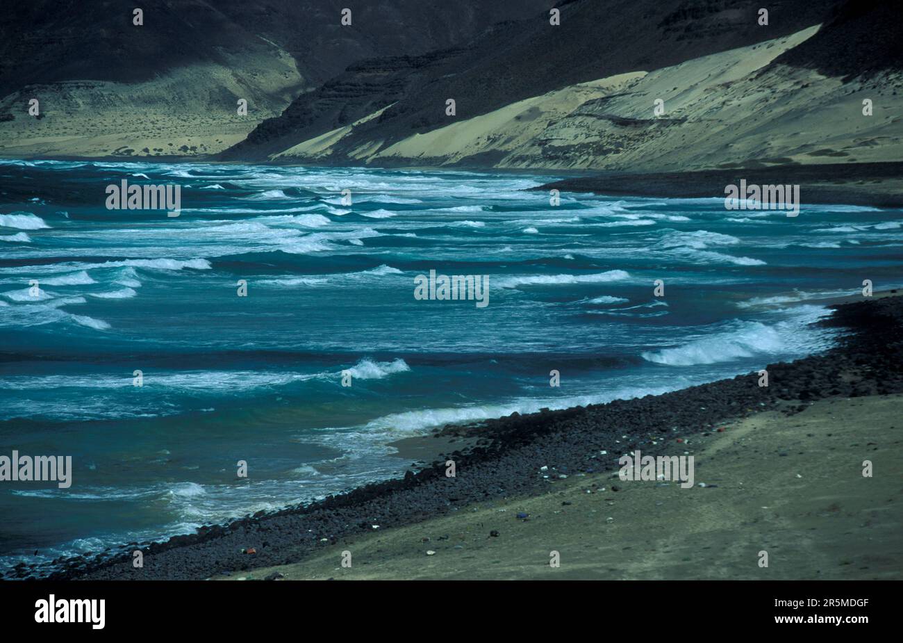 The Praia Grande Beach in the Landscape on the Island of Sao Pedro on ...