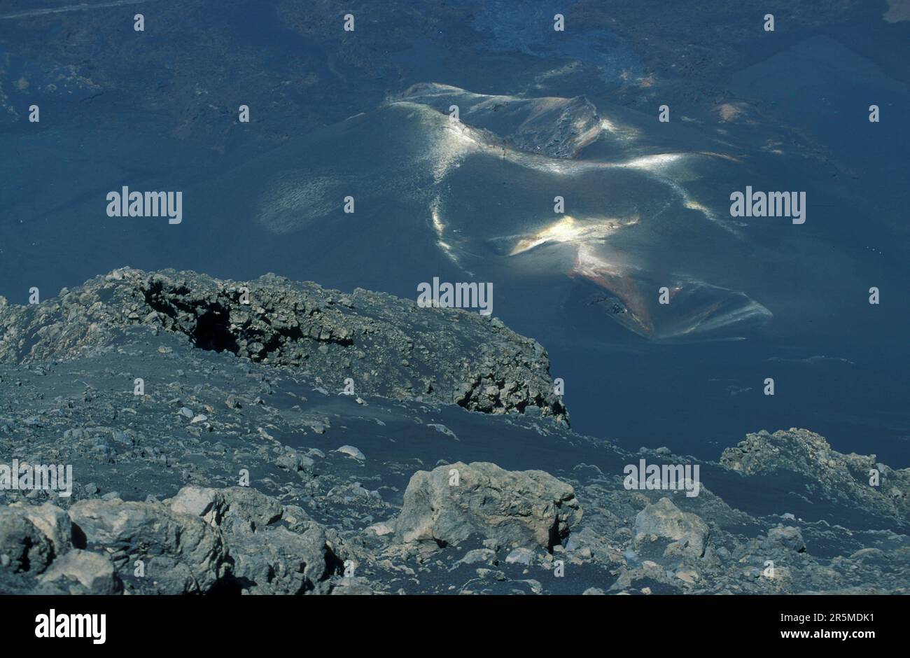 the Landscape with the Volcano and Mt Fogo on the Island of Fogo on the ...
