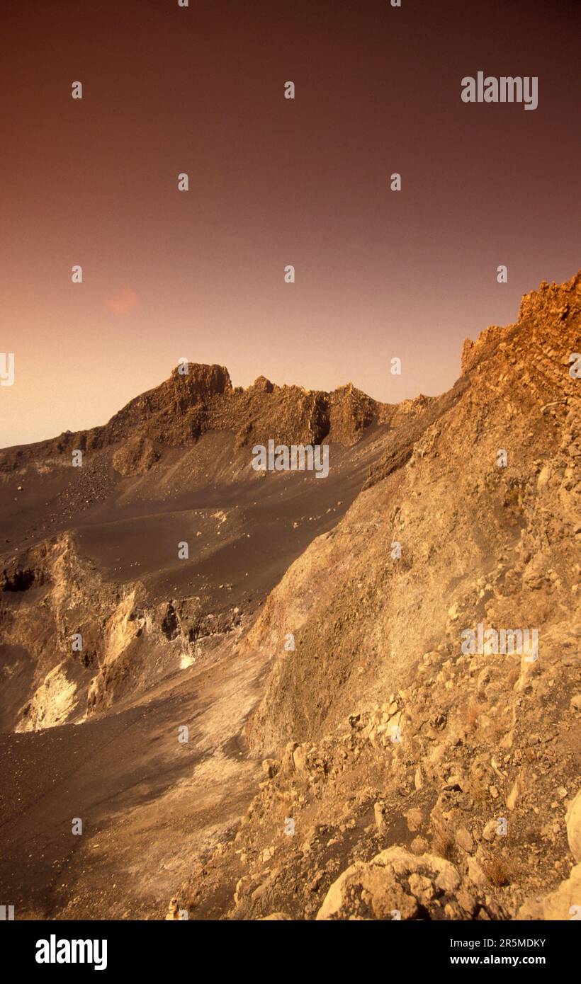 the Landscape with the Volcano and Mt Fogo on the Island of Fogo on the ...