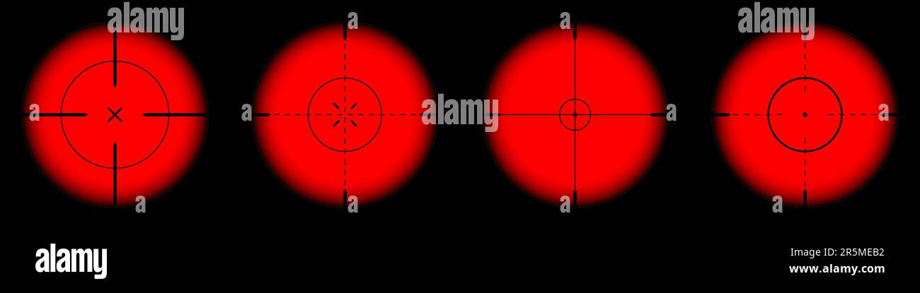 Various weapon thermal infrared sights, sniper rifle optical scopes ...