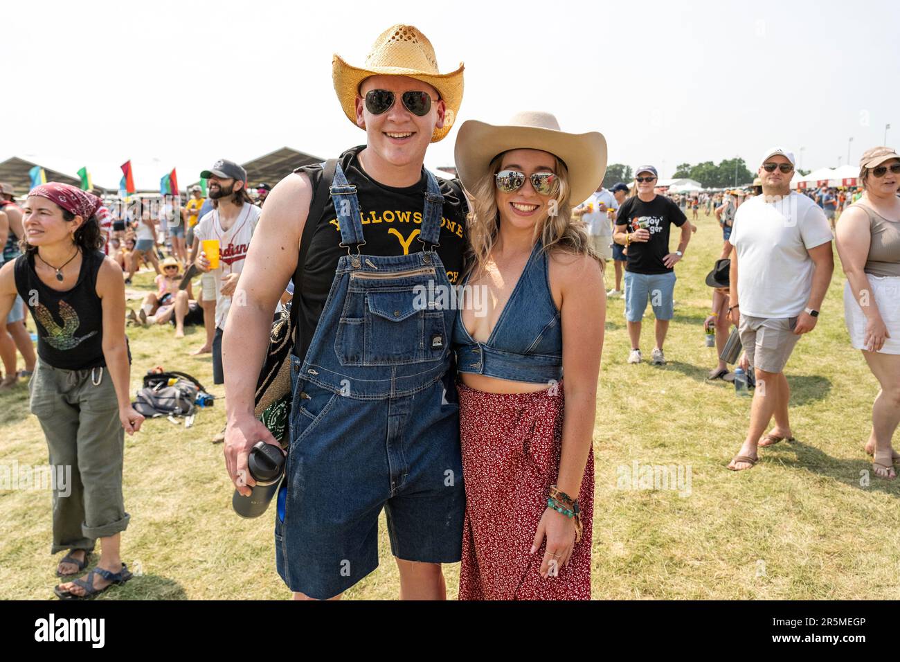 Festivalgoers are seen at Railbird Music Festival on Sunday, June 4 ...
