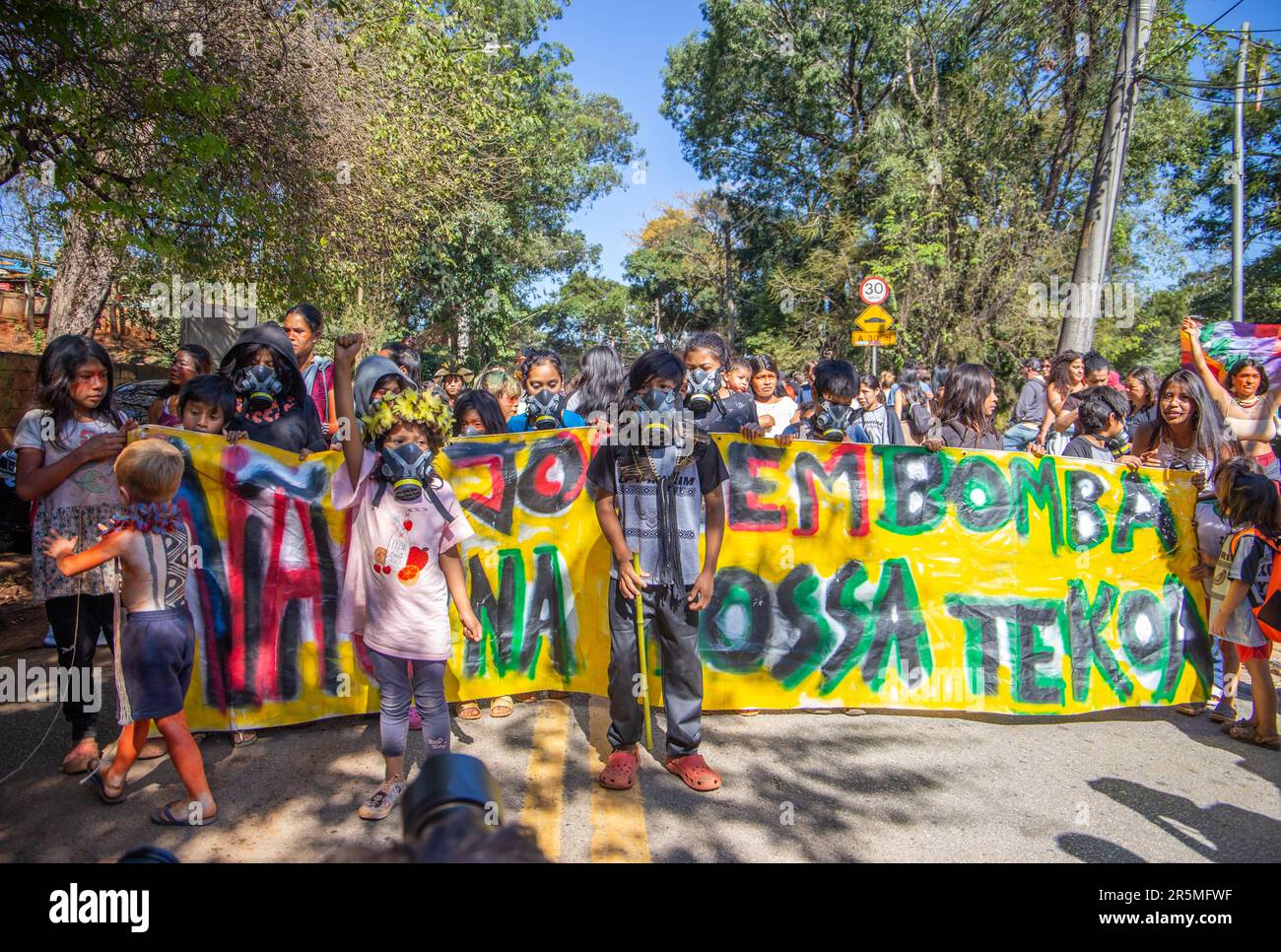 Brazil police tape hi-res stock photography and images - Alamy