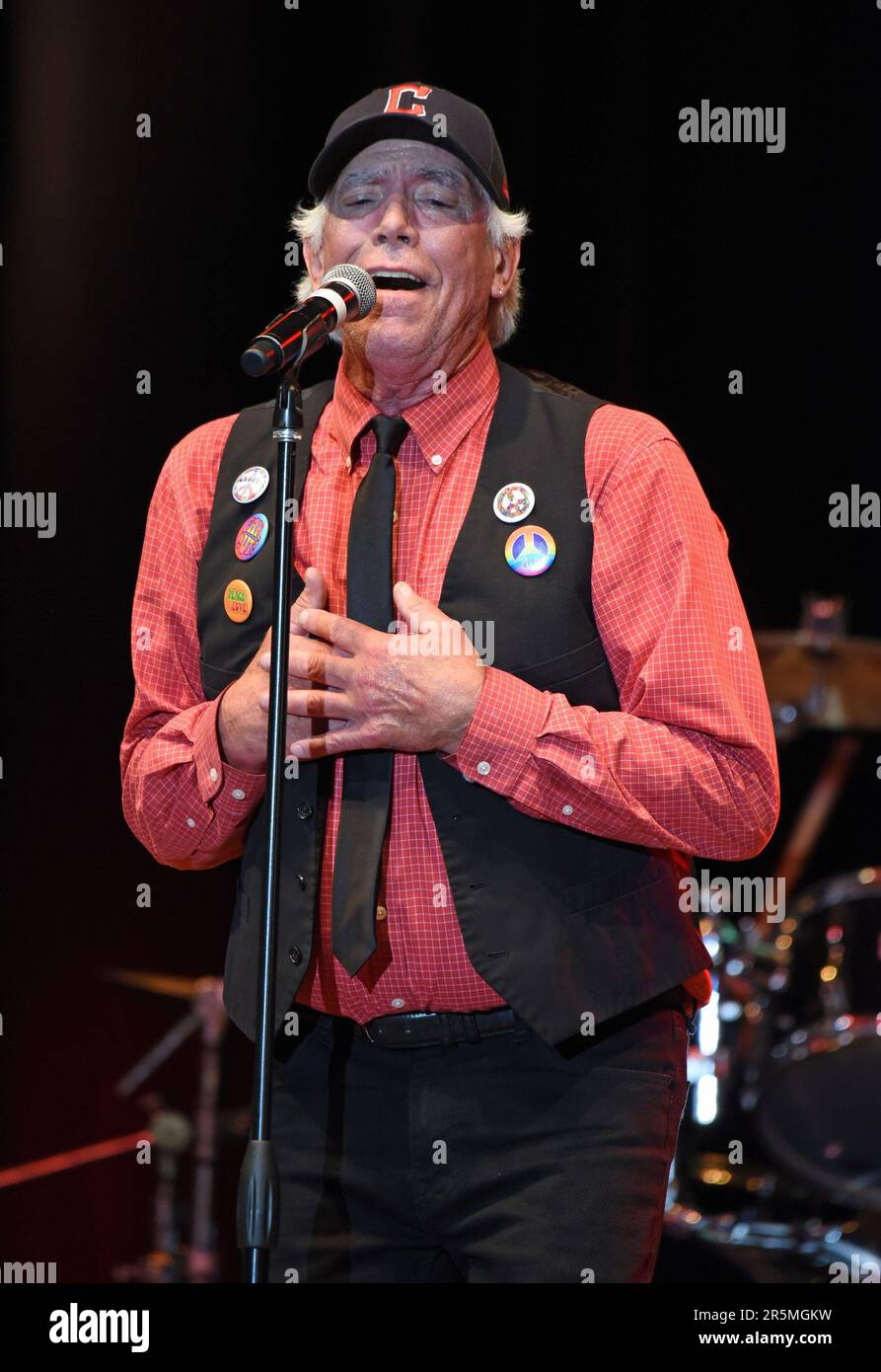 Hiawassee, GA, USA. 3rd June, 2023. The Cowsills, Paul Cowsill on stage ...