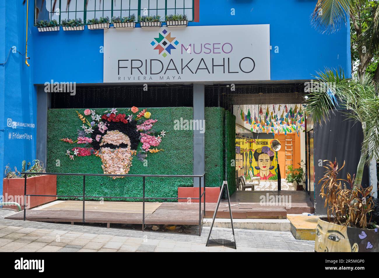 The Frida Kahlo Museum in Playa Del Carmen Yucatan Mexico Stock Photo ...