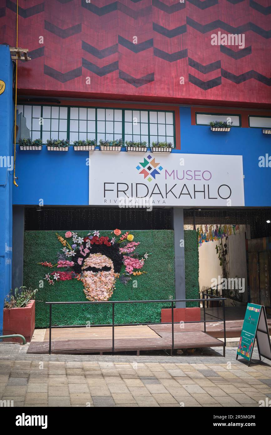 The Frida Kahlo Museum in Playa Del Carmen Yucatan Mexico Stock Photo ...