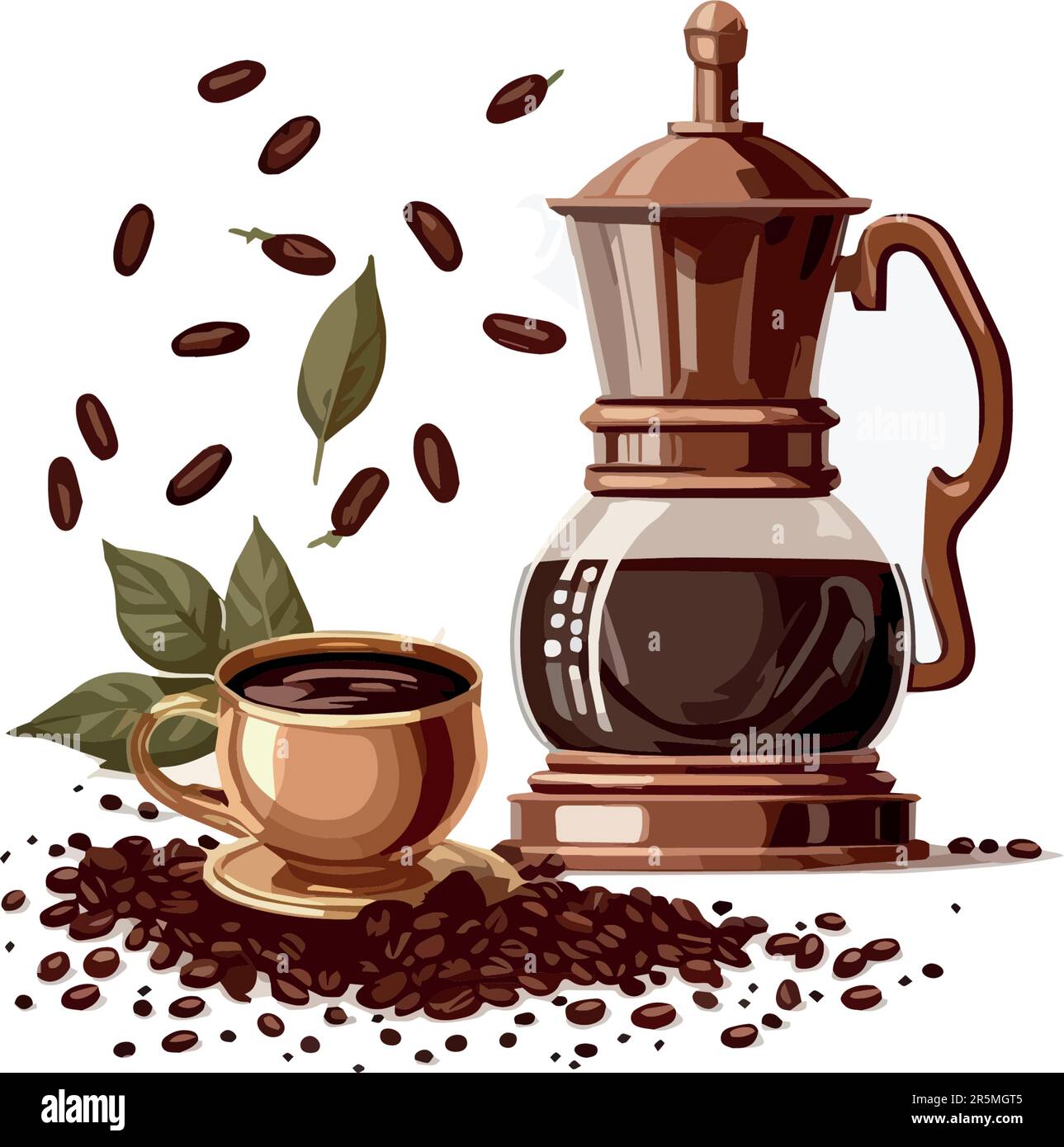 White coffee mugs on Stock Vector Images - Alamy