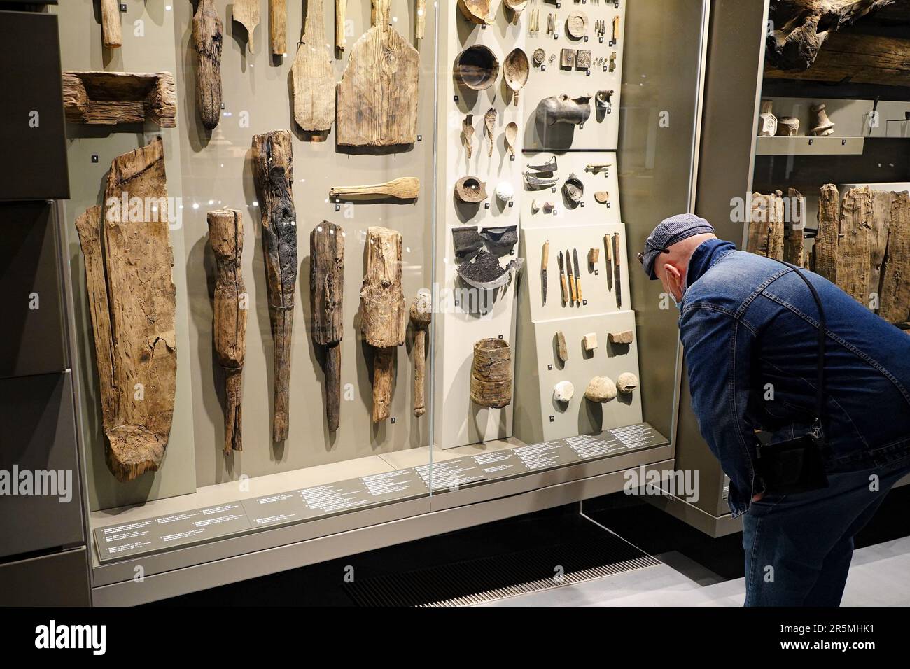 Sviyazhsk, Russia - September 13, 2021. Archaeological tree museum ...