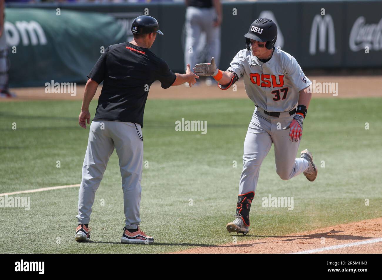 Baton Rouge, LA, USA. 4th June, 2023. Oregon State's Travis Bazzana (37 ...